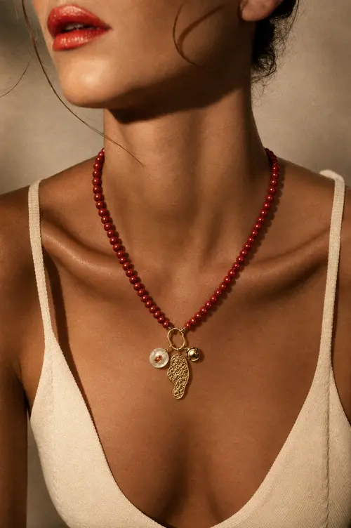 DANIELA MILLAN JEWELRY Monaco Sculptural Charm Necklace