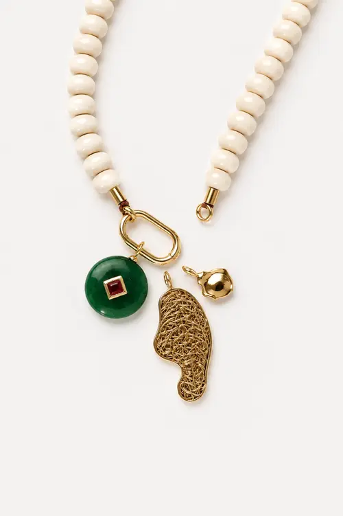 DANIELA MILLAN JEWELRY Capri Sculptural Charm Necklace