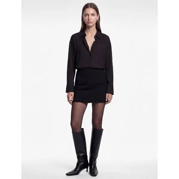 Koton Long Sleeve Pointed Collar Shirt