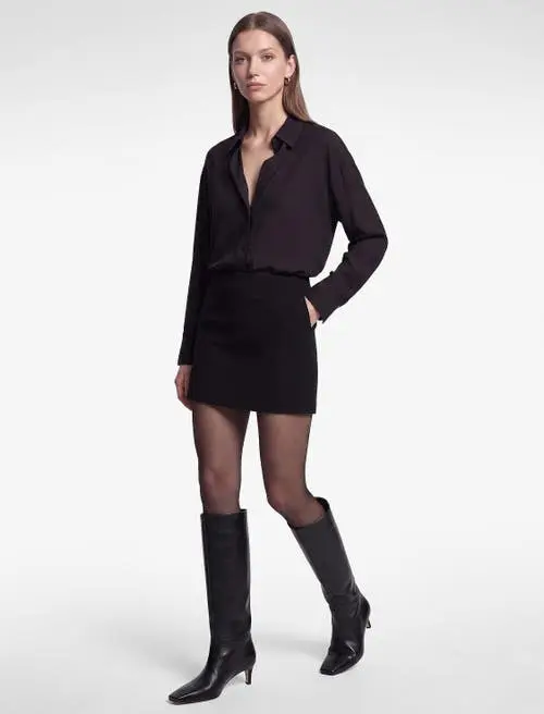 Koton Long Sleeve Pointed Collar Shirt