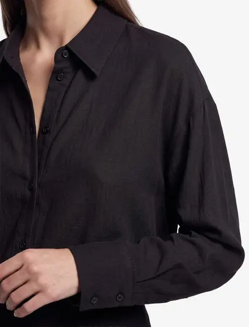 Koton Long Sleeve Pointed Collar Shirt
