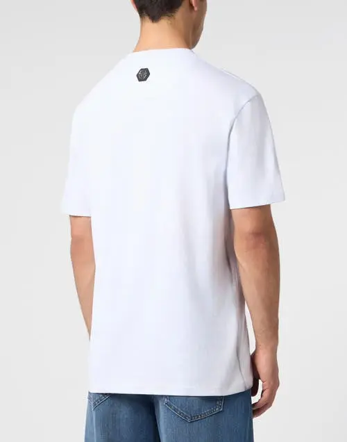 Philipp Plein Round Neck T-shirt Dollar Hexagon