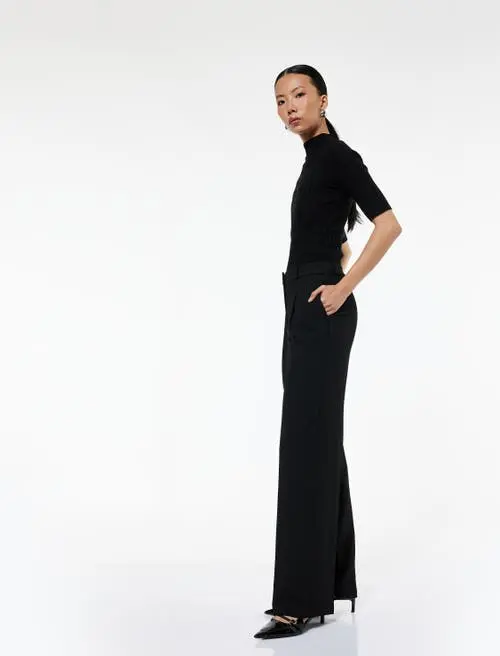 Koton Mid Rise Pleated Tailored Trousers With Pocket