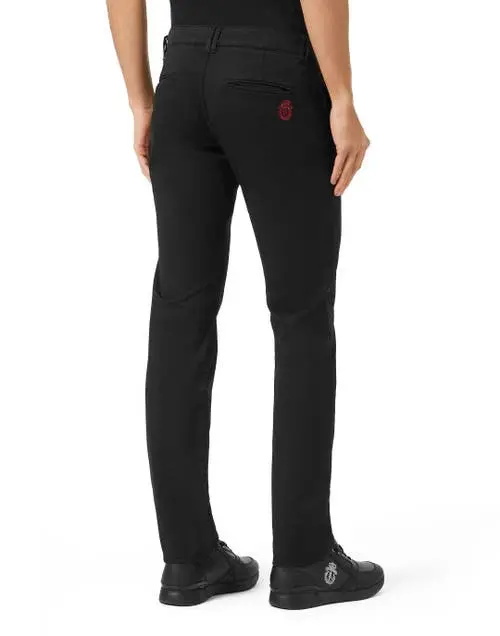 BILLIONAIRE Trousers Chinos Fit - Black