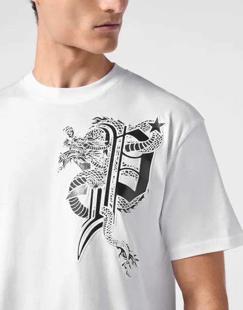 Philipp Plein T-shirt Round Neck Dragon