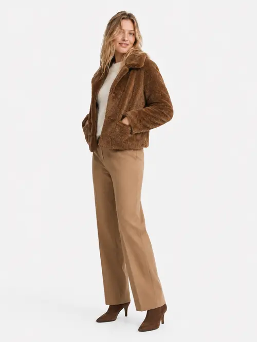 MINE BILGI Aubade Merino Shearling Jacket - Brown