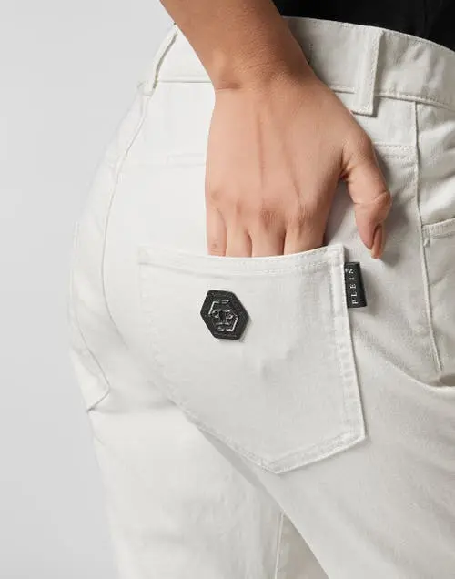 Philipp Plein Denim Trousers Ex Boyfriend Fit