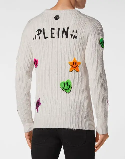 Philipp Plein Wool Pullover Round Neck