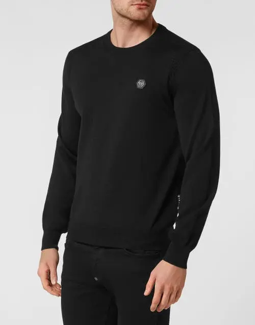 Philipp Plein Pullover Round Neck - Black