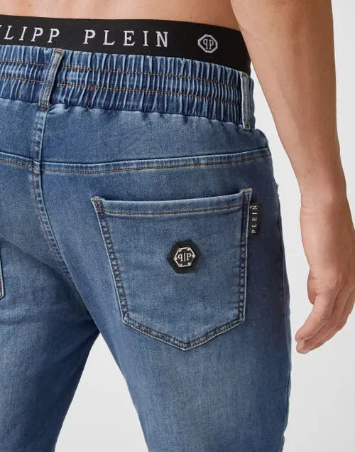 Philipp Plein Denim Jogging Trousers