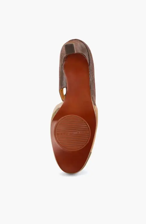 Chie Mihara Mary Jane Suede And Leather Buckle Pump