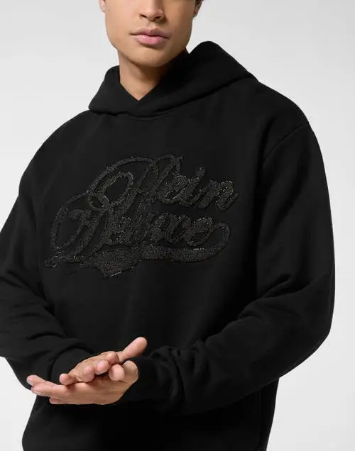 Philipp Plein Hoodie Sweatshirt Plein Deluxe Stones - Black/black