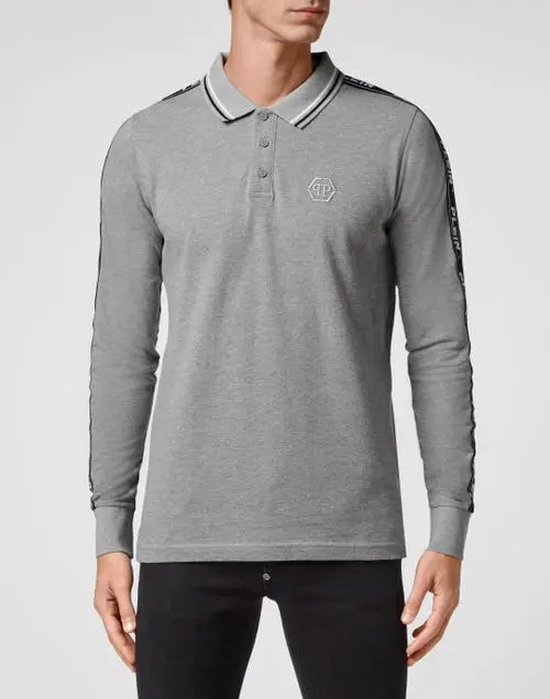 Philipp Plein Polo Shirt Ls - Grey