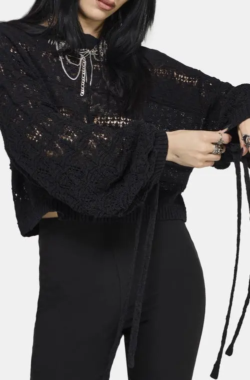 DISTURBIA Cherith Balloon Sleeve Sweater