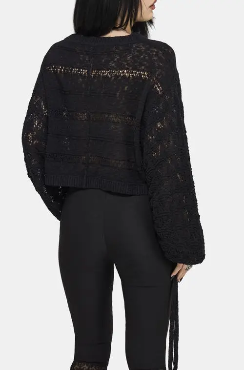 DISTURBIA Cherith Balloon Sleeve Sweater