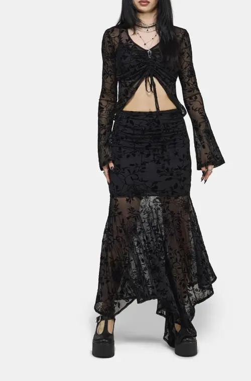 DISTURBIA Deadly Nightshade Maxi Skirt
