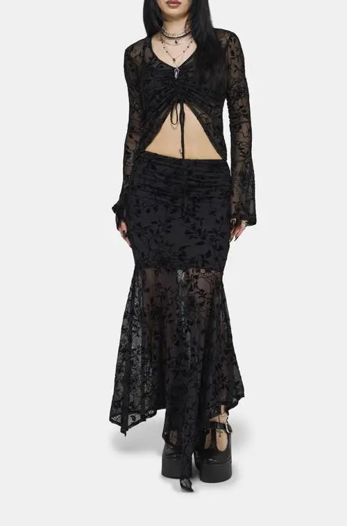 DISTURBIA Deadly Nightshade Maxi Skirt