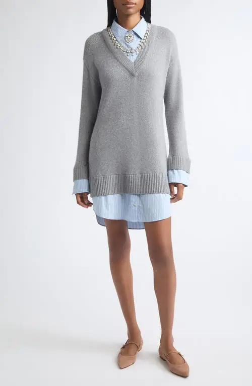Cinq À Sept Santina Mixed Media Sweater