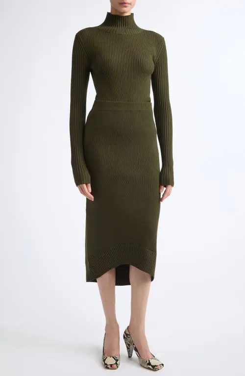 Victoria Beckham Wool Blend Sweater - Marsh Green