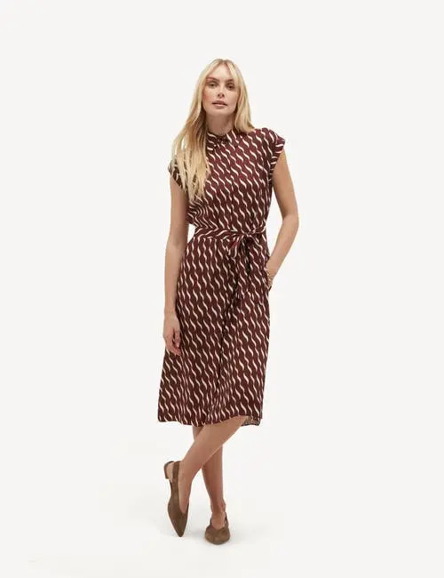 HOBBS LONDON Kalinda Belted Shirt Dress