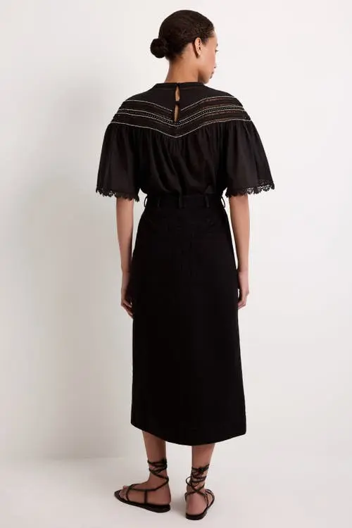 MARIE OLIVER Leighton Denim Skirt