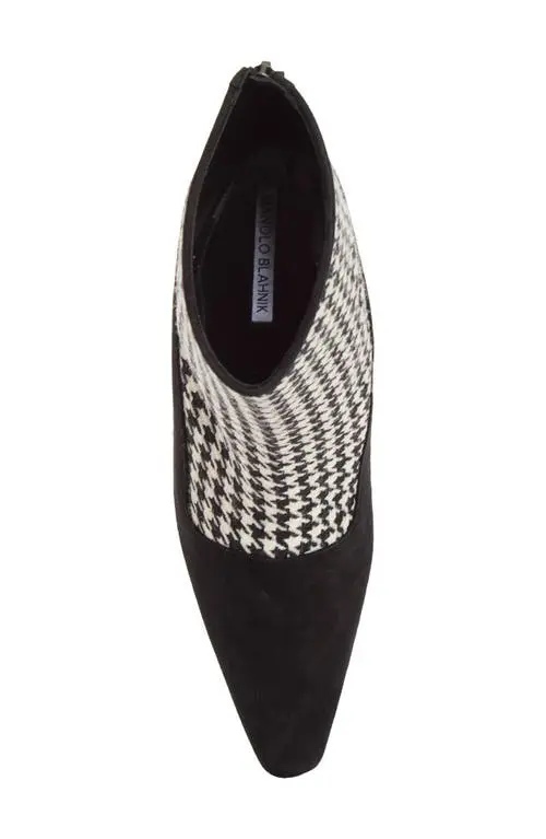 Manolo Blahnik Gosta Leather Ankle Boot