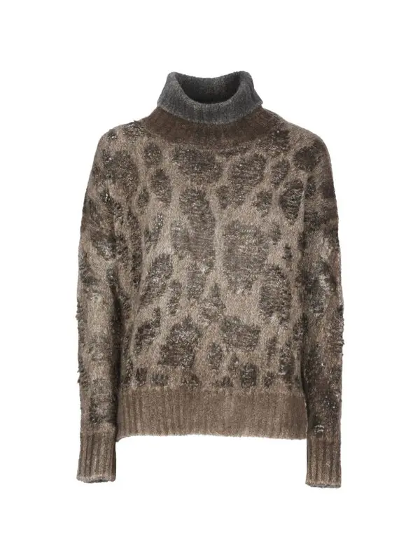 Avant Toi Cashmere Turtle-neck Jumper - Multicolor