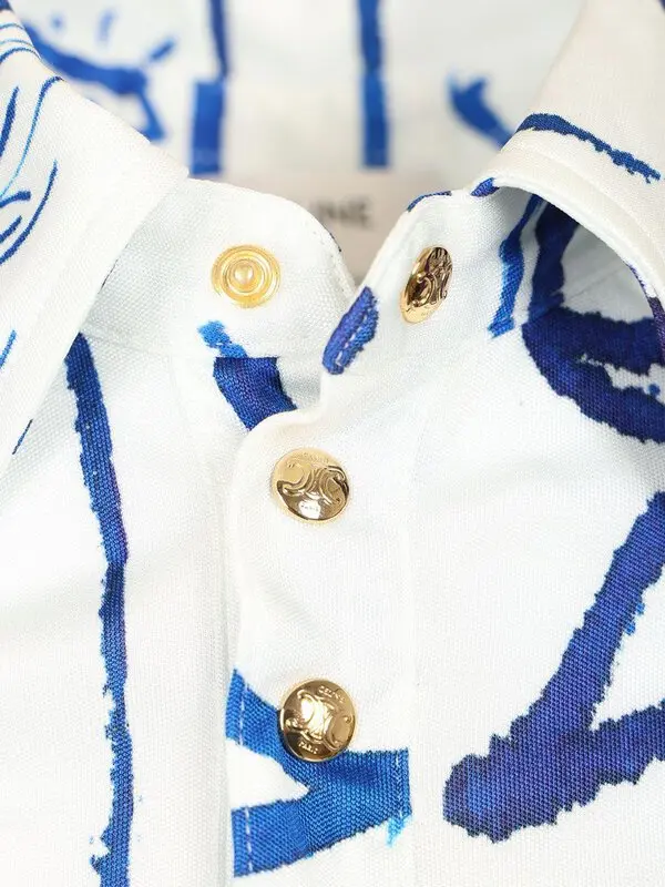 Celine Printed Silk Shirt