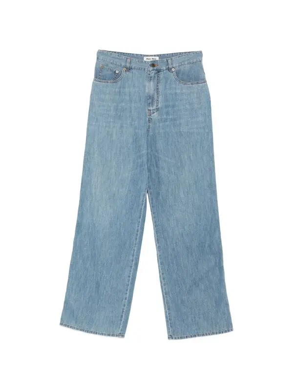 Miu Miu Flared Denim Jeans - Multicolor