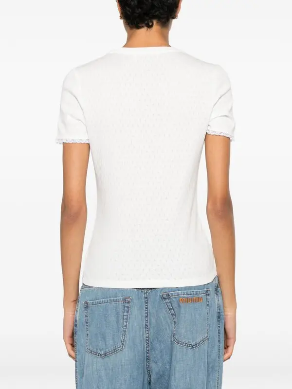 Miu Miu Logo Cotton T-shirt