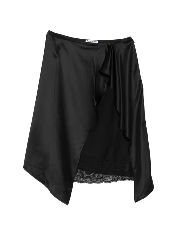 Acne Studios Satin Midi Skirt - Multicolor