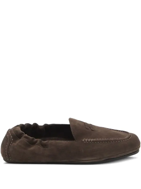 Celine Adam Suede Leather Loafers - Multicolor