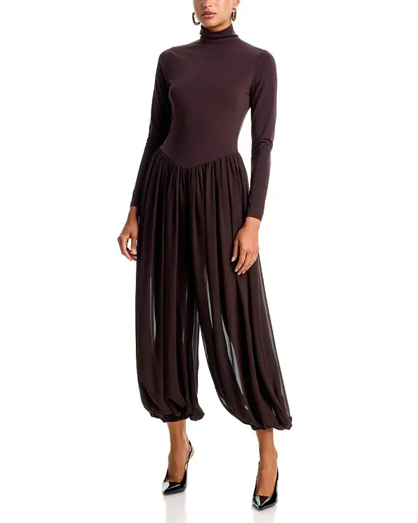 Aqua Long Sleeve Balloon Jumpsuit Exclusive