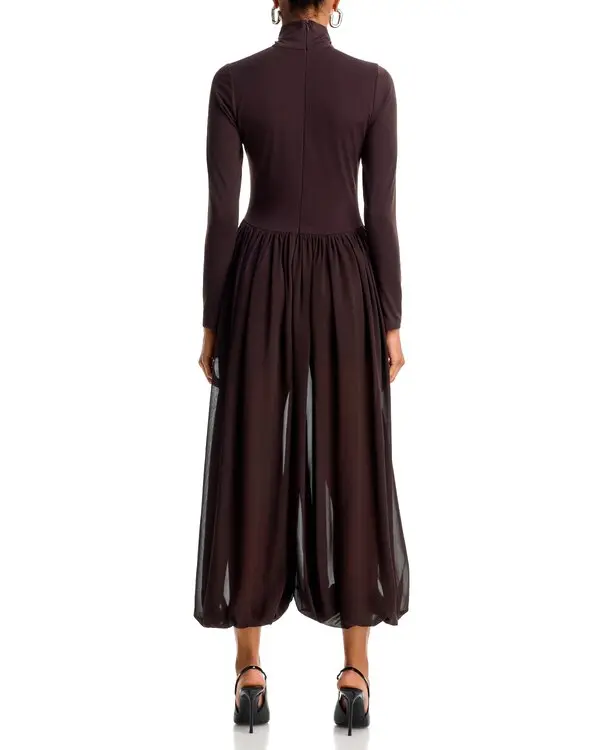 Aqua Long Sleeve Balloon Jumpsuit Exclusive