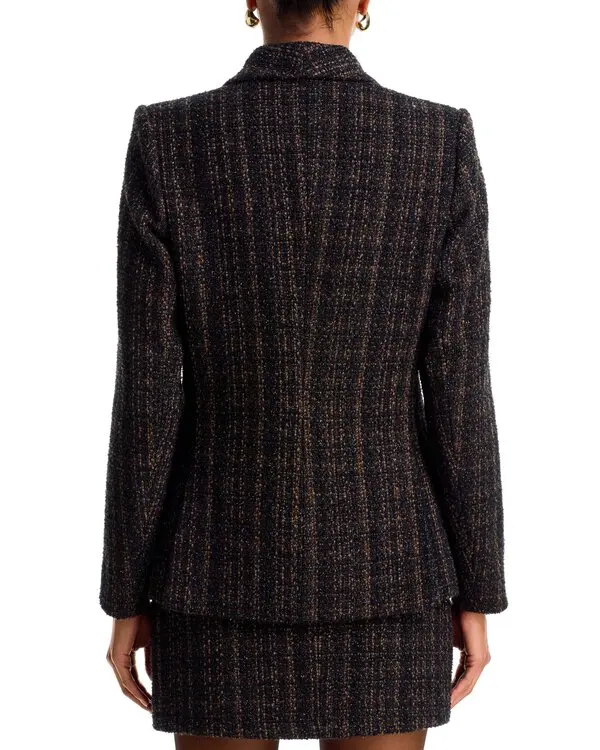 Aqua Cutaway Double Breasted Tweed Jacket Exclusive