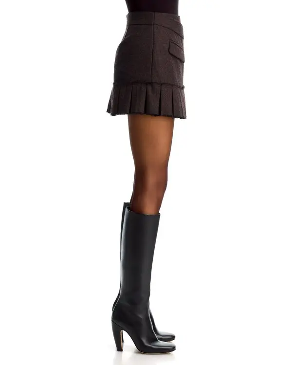 Aqua Pleated Mini Skirt Exclusive