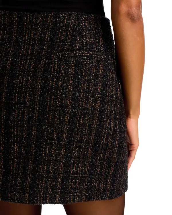 Aqua Tweed A Line Mini Skirt Exclusive
