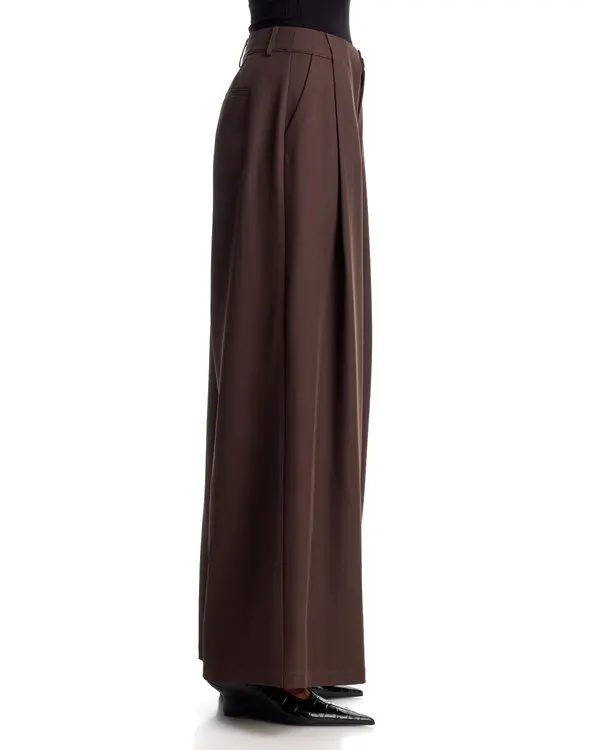 Aqua Pleated Wide Leg Pants Exclusive