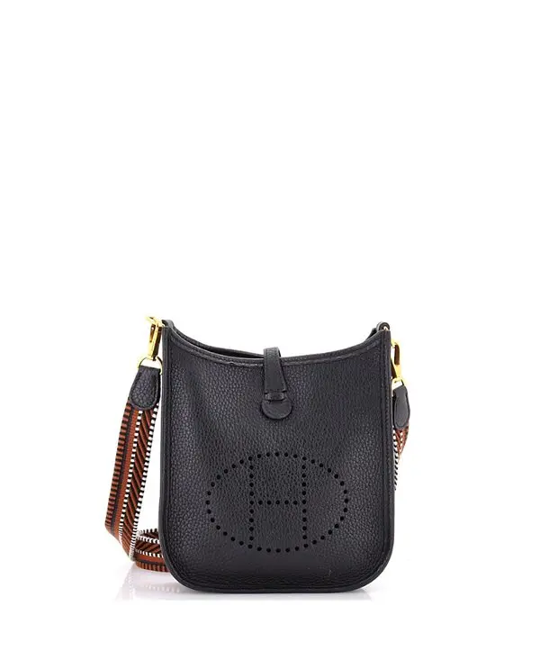 Hermès Tpm Evelyne Bag Gen Iii Clemence - Black
