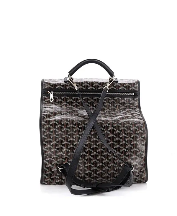 Goyard Saint Leger Briefcase Backpack Coated Canvas