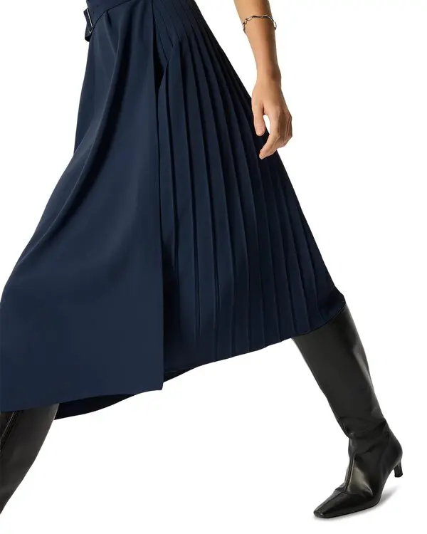 Whistles Pleated Asymmetrical Dress