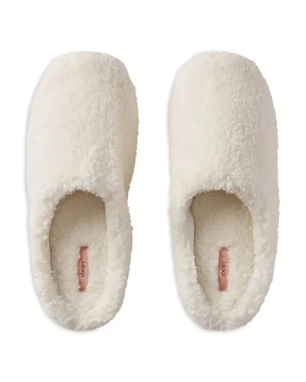 Eberjey Faux Sherpa Slip On Slippers
