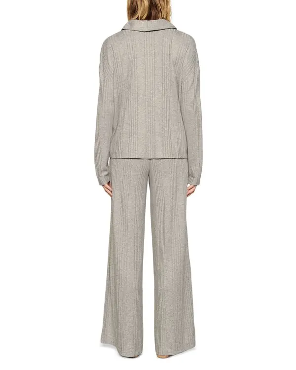Eberjey Ribbed Wide Leg Pants
