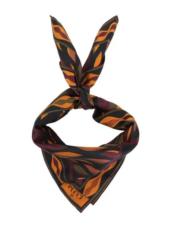 Emilio Pucci Printed Foulard - Bordeaux