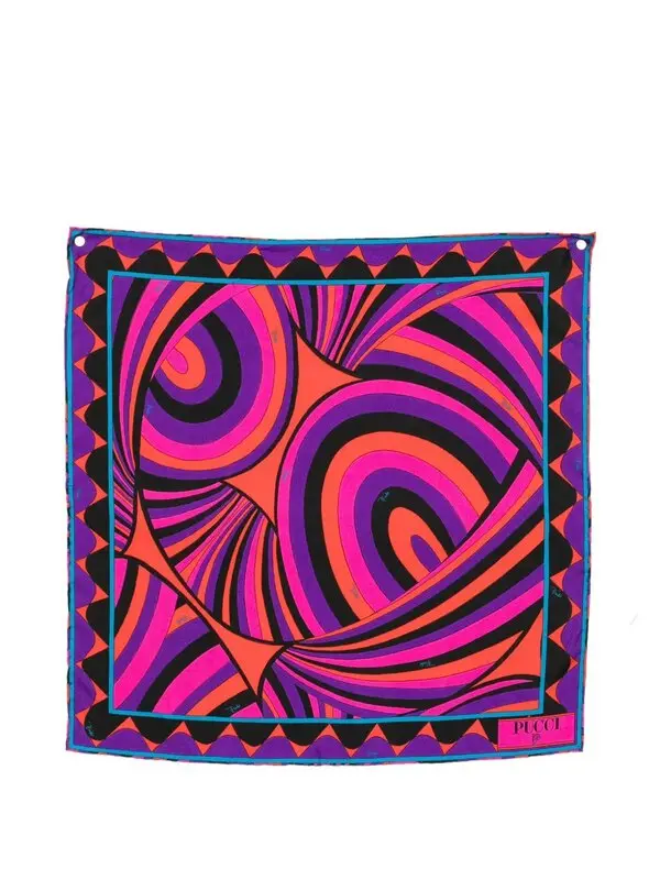 Emilio Pucci Printed Foulard - Fuchsia