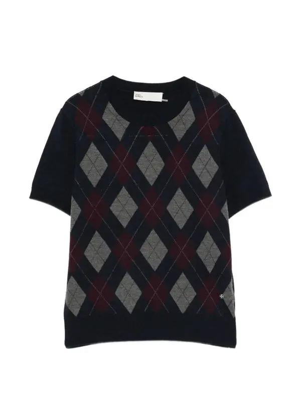 Tory Burch Argyle Sweater