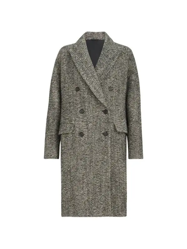 Brunello Cucinelli Herringbone Coat