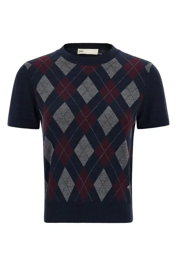 Tory Burch Argyle Sweater