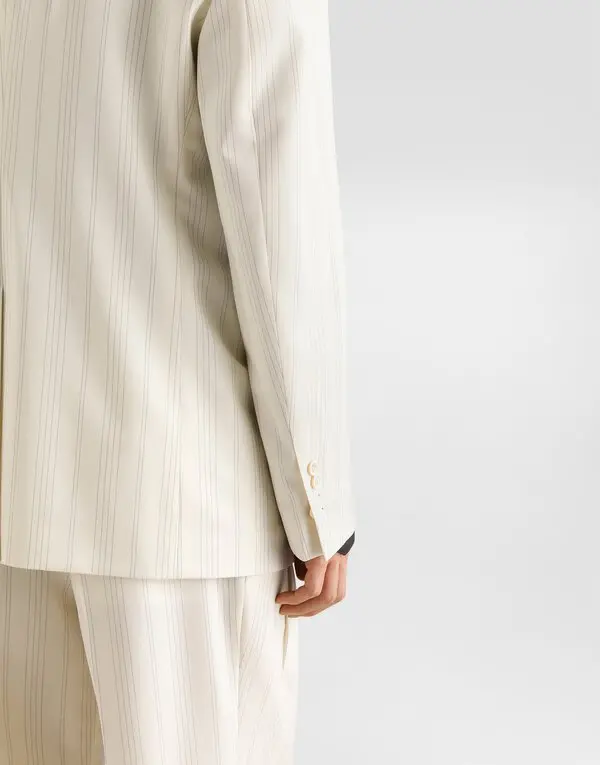 Dolce & Gabbana Sinatra Single-breasted Pinstripe Wool Jacket