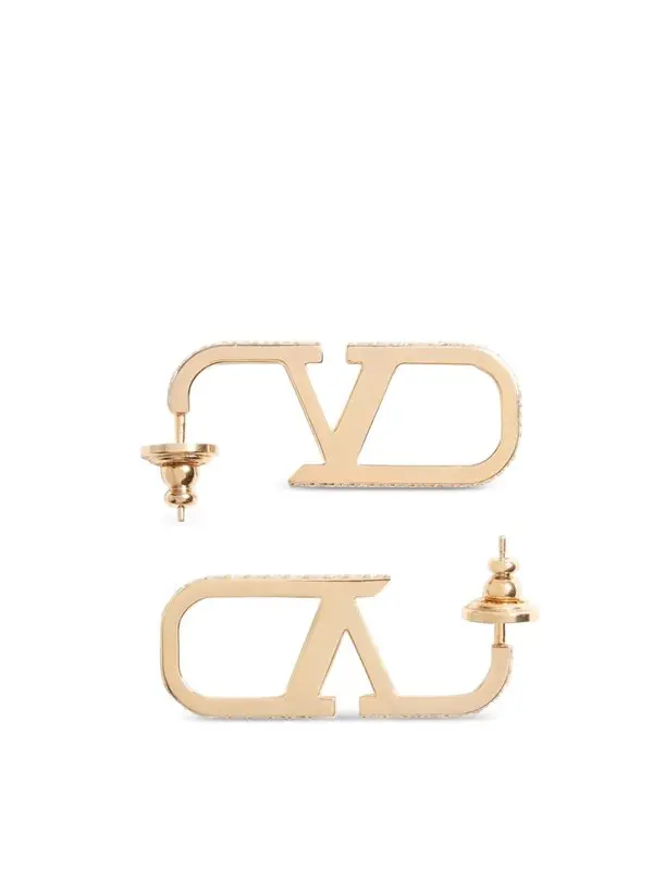 Valentino Garavani Vlogo Signature Strass Earrings - Multicolor